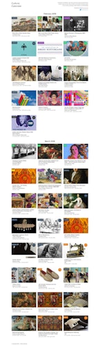 Culture Calendar – Admire The Web